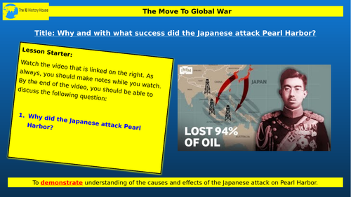 IB History - The Road to Pearl Harbour | Teaching Resources