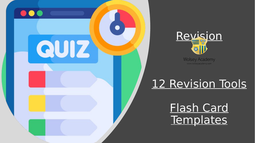 Revision Tool Templates | Teaching Resources