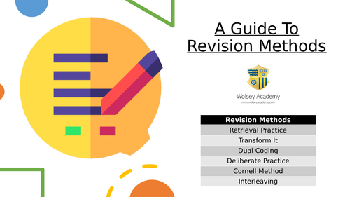 Revision Methods and Styles - Tutorial for Students | Teaching Resources