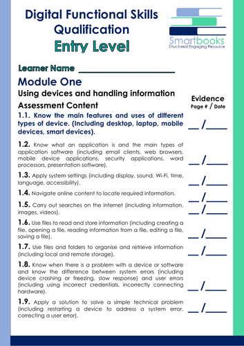 Digital Functional Skills - Module 1 - Using Devices & Handling ...