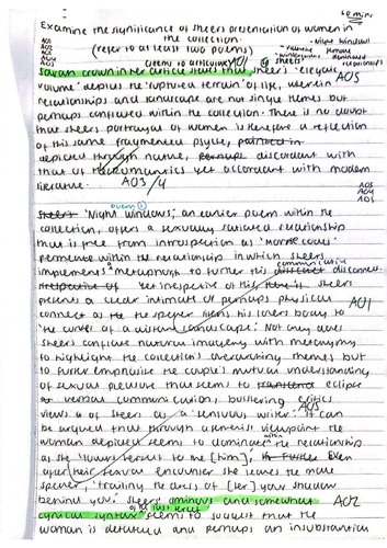 A-LEVEL ENGLISH LIT | Paper 2: modern texts | Skirrid Hill Band 5 ...