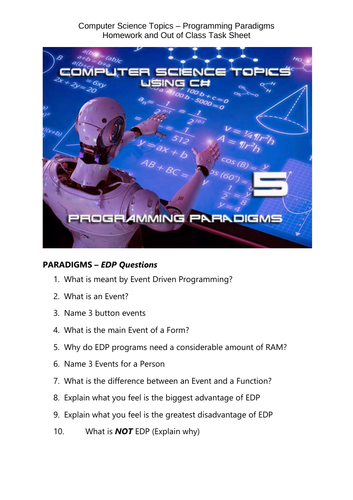 05 - Computer Science – Programming Paradigms | Teaching Resources 05 - Computer Science – Programming Paradigms | Teaching Resources