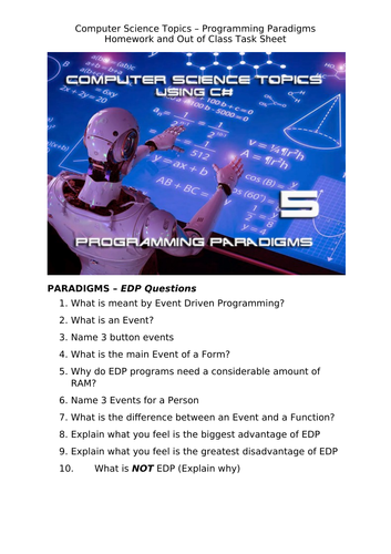 05 - Computer Science – Programming Paradigms | Teaching Resources 05 - Computer Science – Programming Paradigms | Teaching Resources