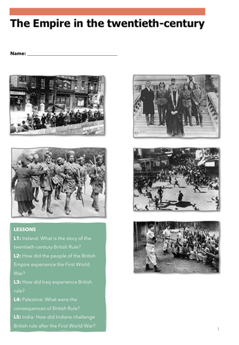 The Empire in the 20th Century Workbook (Hodder) | Teaching Resources