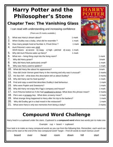 Harry Potter and the Philosopher's Stone Literacy Pack | Teaching Resources