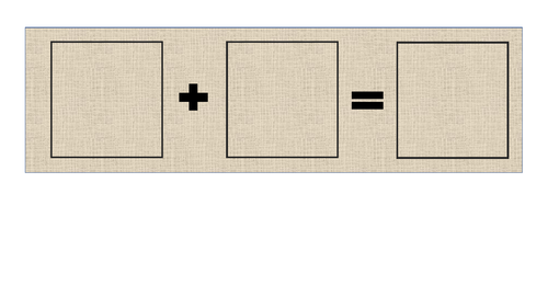 EYFS Hessian add and subtraction frames | Teaching Resources