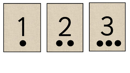 Natural hessian number cards 1-20 | Teaching Resources