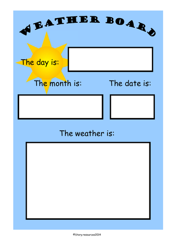 WEATHER TOPIC RESOURCES KS1 EYFS PLUS WEATHER BOARD AND ROLEPLAY ...