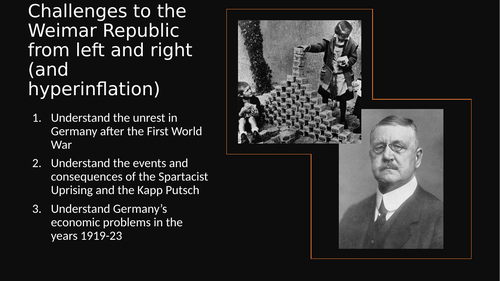 3. Challenges to the Weimar Republic from left and right | Teaching ...
