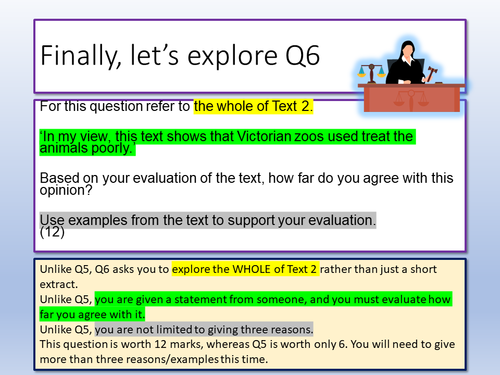Edexcel English Language 2.0 Paper 1 Q6 | Teaching Resources