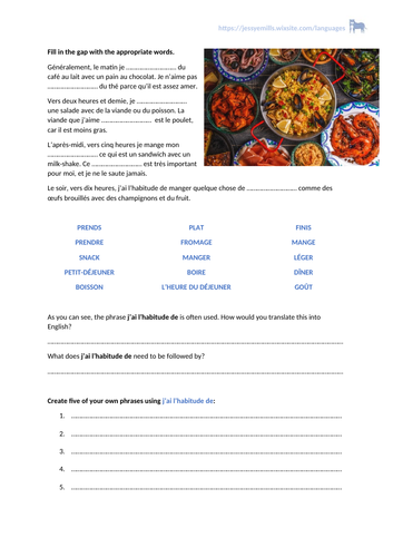 French Speaking - Healthy Living | Teaching Resources