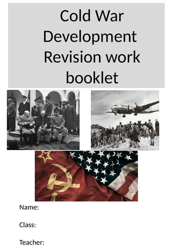 Cold War 1960's/1970's booklet | Teaching Resources