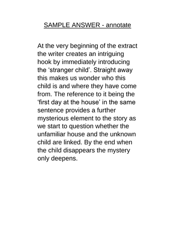 Structural Features AQA GCSE ENGLISH | Teaching Resources