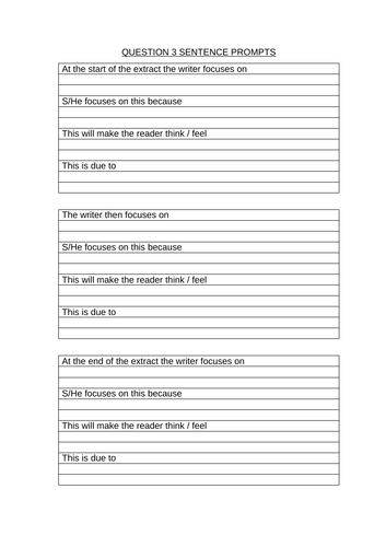 Structural Features AQA GCSE ENGLISH | Teaching Resources