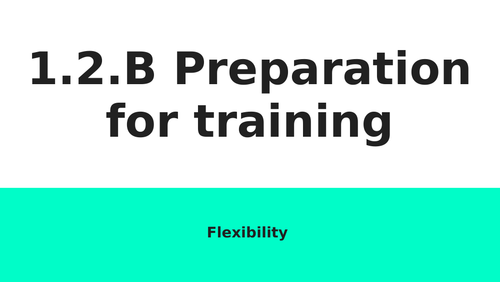 OCR ALEVEL PE Preparation and Training Methods | Teaching Resources