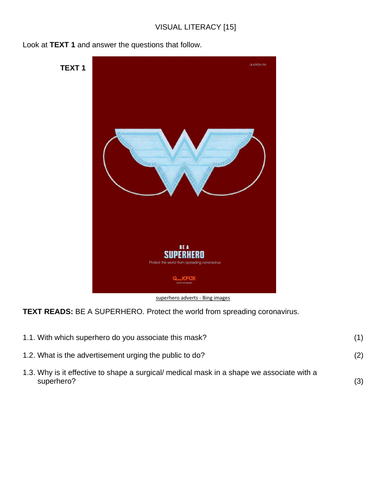 Visual literacy (Advert and cartoon analysis) | Teaching Resources