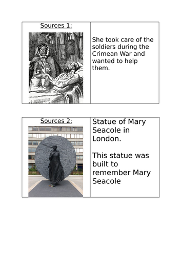 Mary Seacole - Year 1 worksheets | Teaching Resources