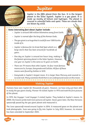 Orbiting Jupiter (SOW) | Teaching Resources