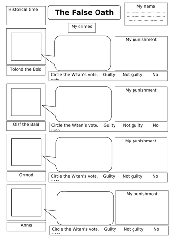 Crime and Punishment Anglo Saxons pack. KS2 | Teaching Resources Crime and Punishment Anglo Saxons pack. KS2 | Teaching Resources