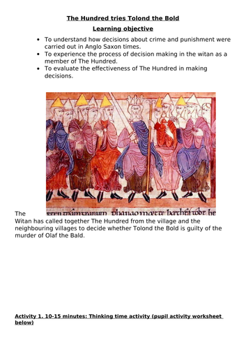Crime and Punishment Anglo Saxons pack. KS2 | Teaching Resources Crime and Punishment Anglo Saxons pack. KS2 | Teaching Resources