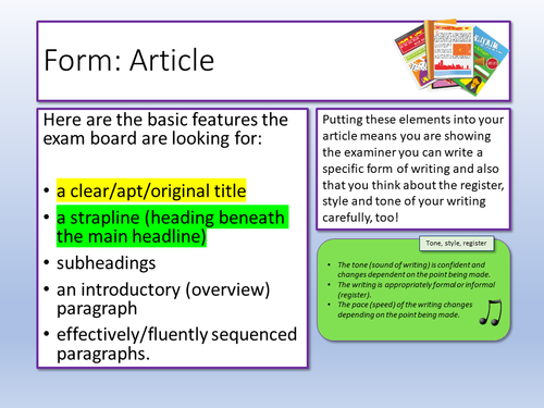 Edexcel English Language 2.0 Paper 1 Section B | Teaching Resources