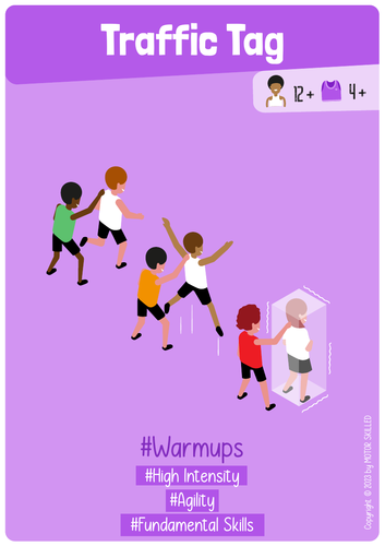Traffic Tag - PE Warmup Game for Elementary School | Teaching Resources