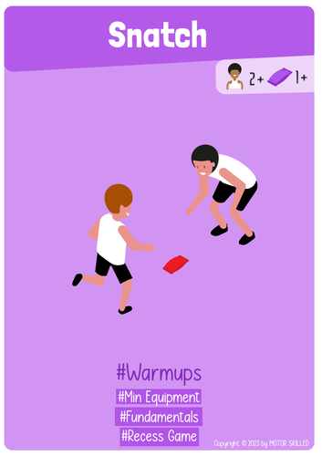 Snatch - PE Warmup Game for Elementary School | Teaching Resources
