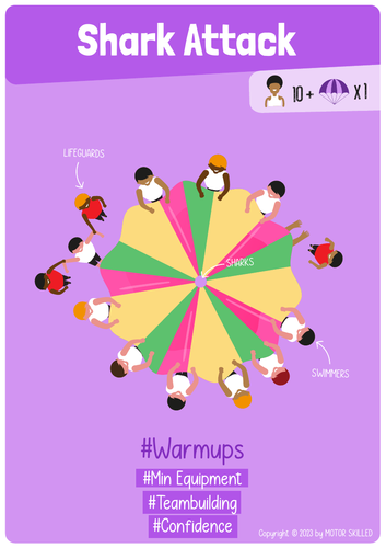 Shark Attack - PE Warmup Game for Elementary School | Teaching Resources