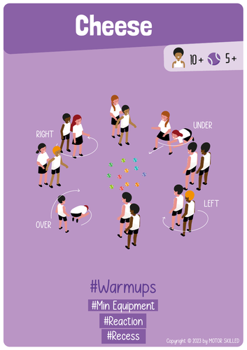 Cheese - PE Warmup Game for Elementary School | Teaching Resources