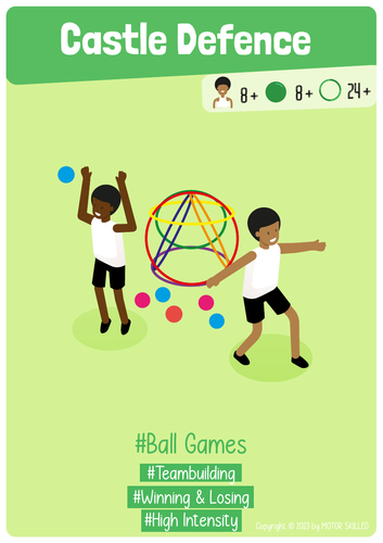 Castle Defence - PE Ball Game for Elementary School | Teaching Resources