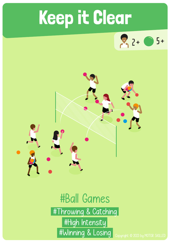 Keep it Clear - PE Ball Game for Elementary School | Teaching Resources