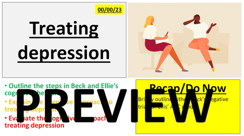 Cognitive approach: Treating depression - AQA A Level Psychology ...