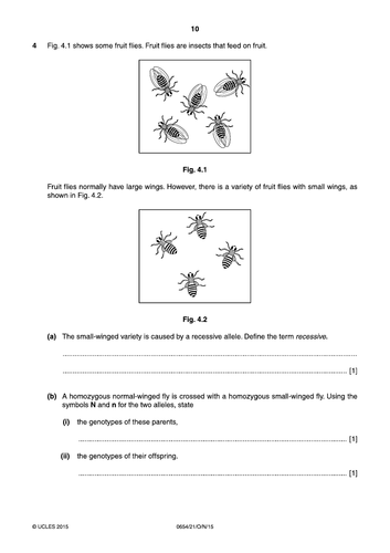 Inheritance - Past Paper Question Pack | Teaching Resources
