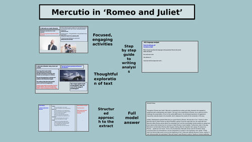 Mercutio in 'Romeo and Juliet': revision lesson with full model answer ...