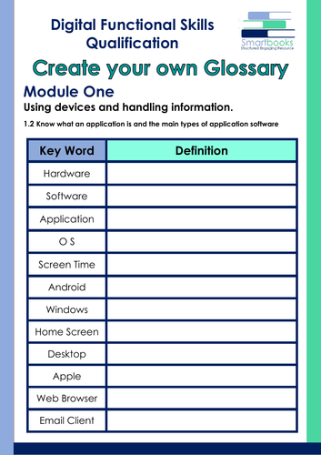 Digital Functional Skills - Module 1 - Using Devices & Handling ...