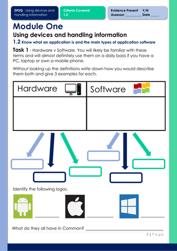 Digital Functional Skills - Module 1 - Using Devices & Handling ...