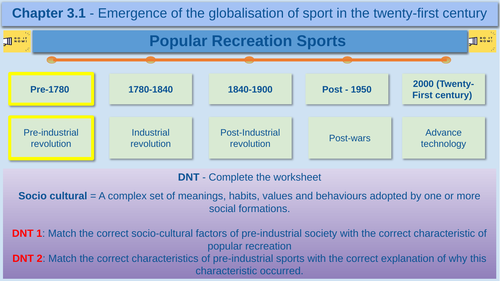 Popular recreation sports | Teaching Resources