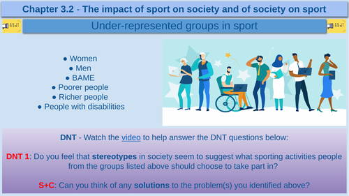 Under-represented groups in sport | Teaching Resources
