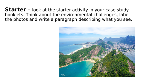 Rio de Janeiro (Urbanisation Case Study) - 7 lesson bundle and workbook ...