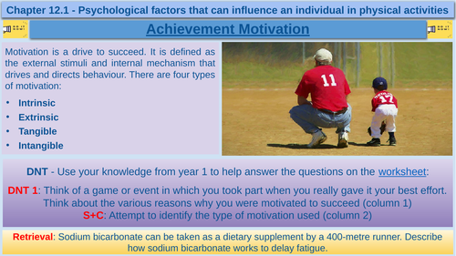 Achievement Motivation | Teaching Resources