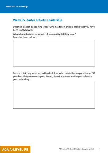 Leadership | Teaching Resources