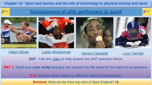 Development of elite performers in sport | Teaching Resources