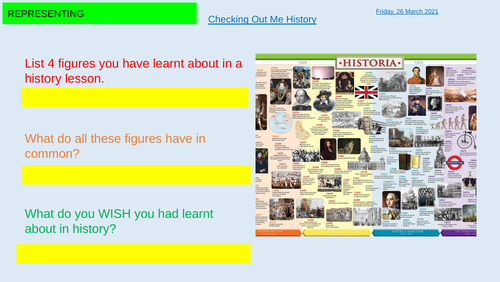 Checking Out Me History lesson | Teaching Resources