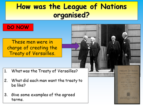 League of Nations Organisation | Teaching Resources