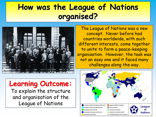 League of Nations Organisation | Teaching Resources