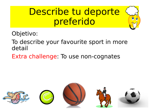 Spanish favourite sports reading & writing lesson | Teaching Resources