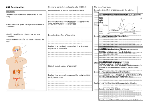 Edexcel GCSE Combined Science Revision Mats Biology | Teaching Resources Edexcel GCSE Combined Science Revision Mats Biology | Teaching Resources