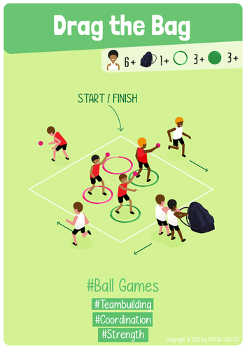 Drag the Bag - PE Ball Game for Elementary School | Teaching Resources