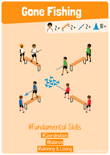 Gone Fishing - PE Fundamental Skills Game for Elementary School ...
