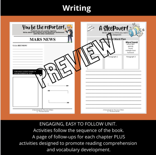 THE LION OF MARS by Jennifer L. Holm NOVEL STUDY and Reading ...